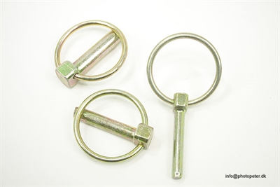 Splitbolt med ring. 4-8 mm.